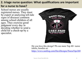 40 triage nurse interview questions and answers pdf | PPTX