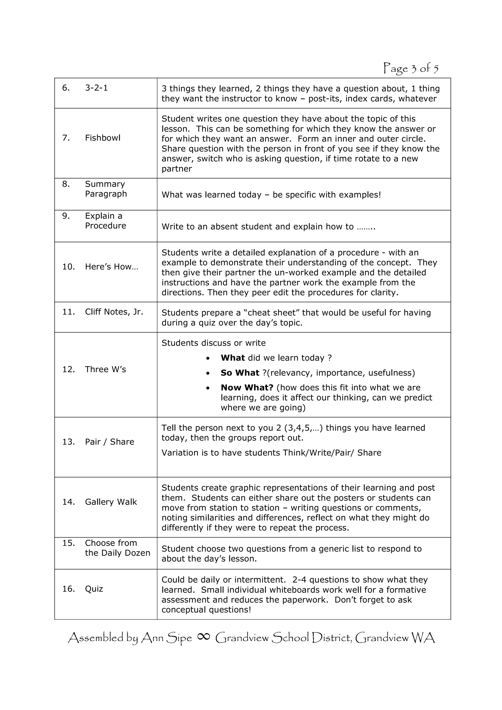 40 ways to leave a lesson | PDF
