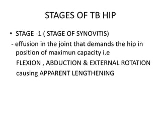 Tuberculosis of the hip | PPTX