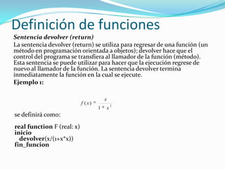 Funciones | PPTX