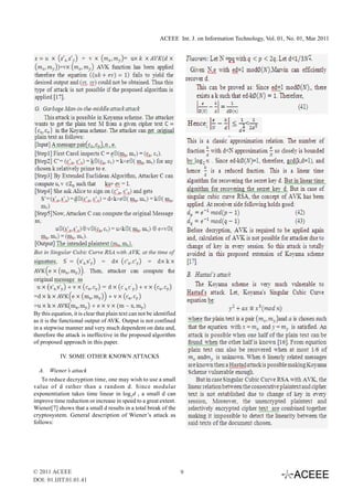 Different Attacks on Selective Encryption in RSA based Singular Cubic Curve with AVK and Their ...