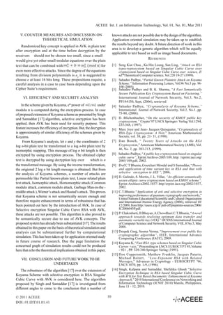 Different Attacks on Selective Encryption in RSA based Singular Cubic ...