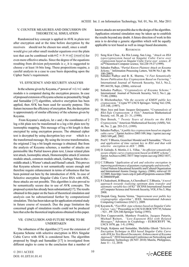 Different Attacks On Selective Encryption In Rsa Based Singular Cubic Curve With Avk And Their