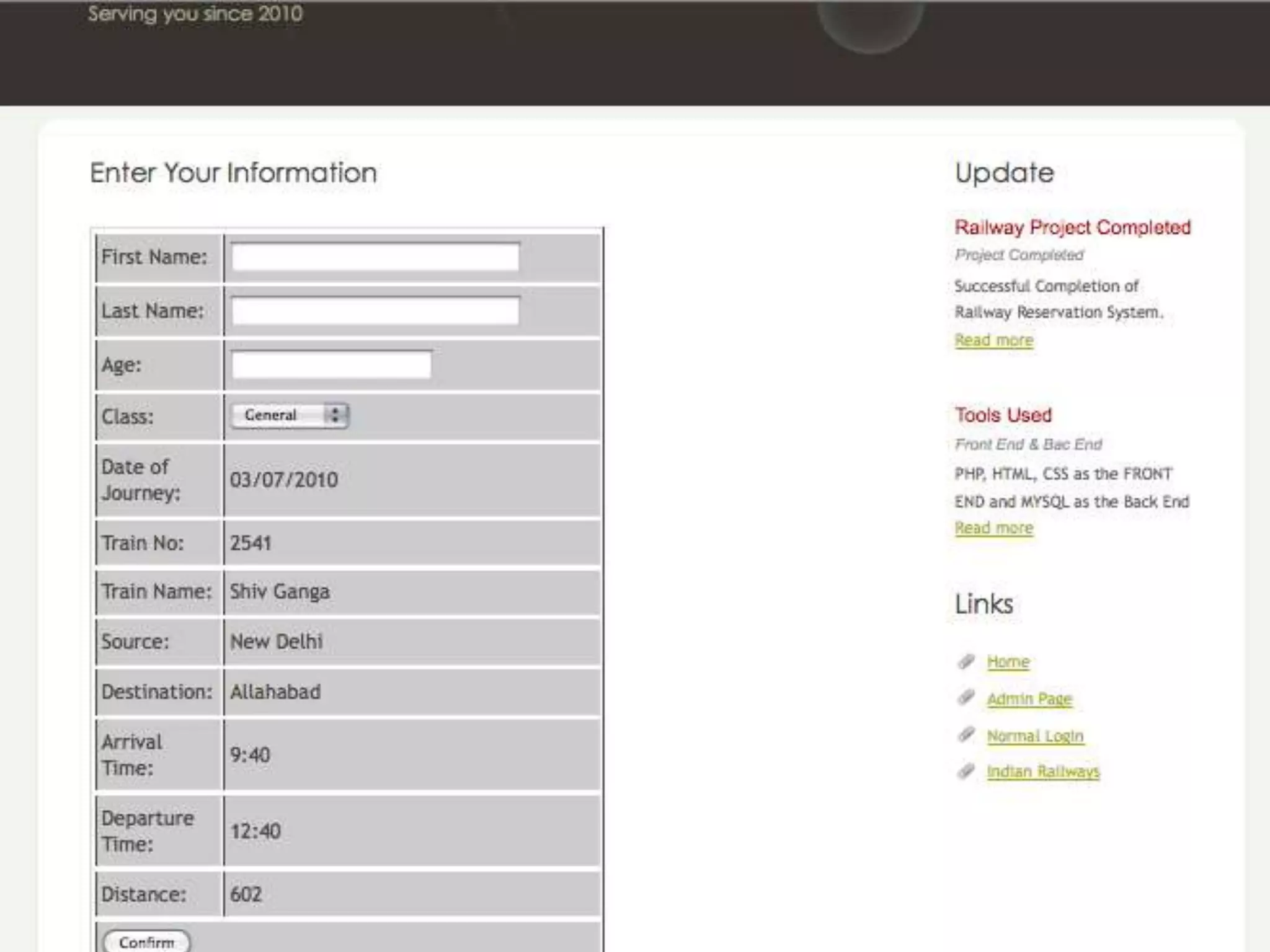 Online Railway Reservation System | PPTX