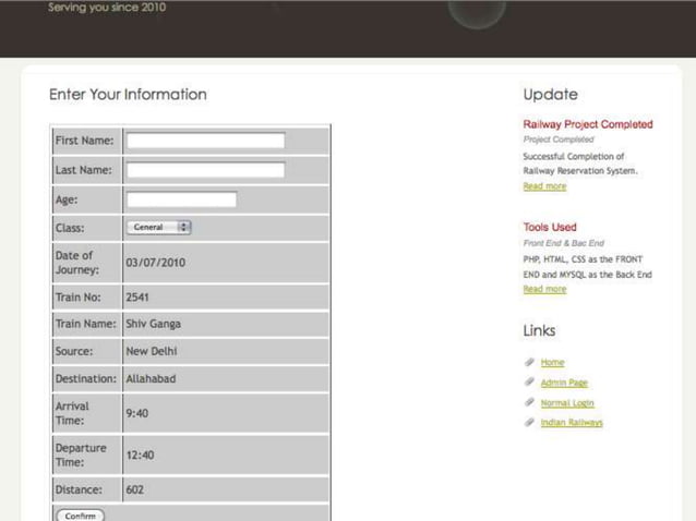 Online Railway Reservation System | PPTX