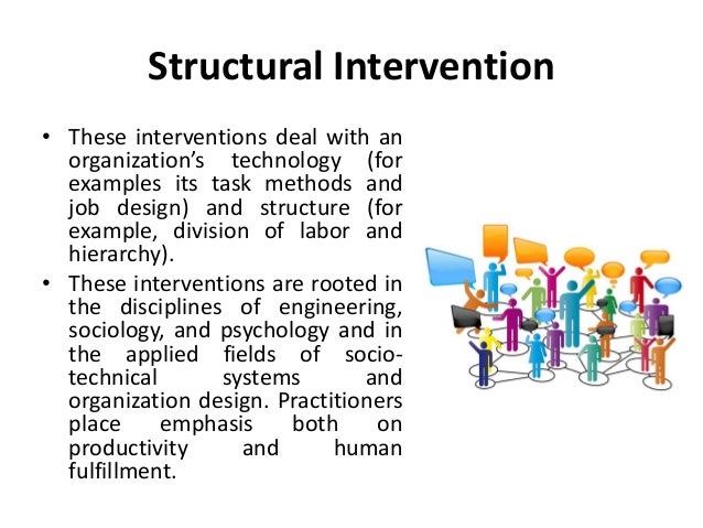 Structural od intervention - Organizational Change and Development