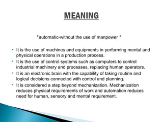 4[1]. automation and mechanization | PPT