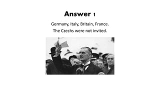 REVISION IGCSE CAMBRIDGE HISTORY: MUNICH AGREEMENT | PPTX