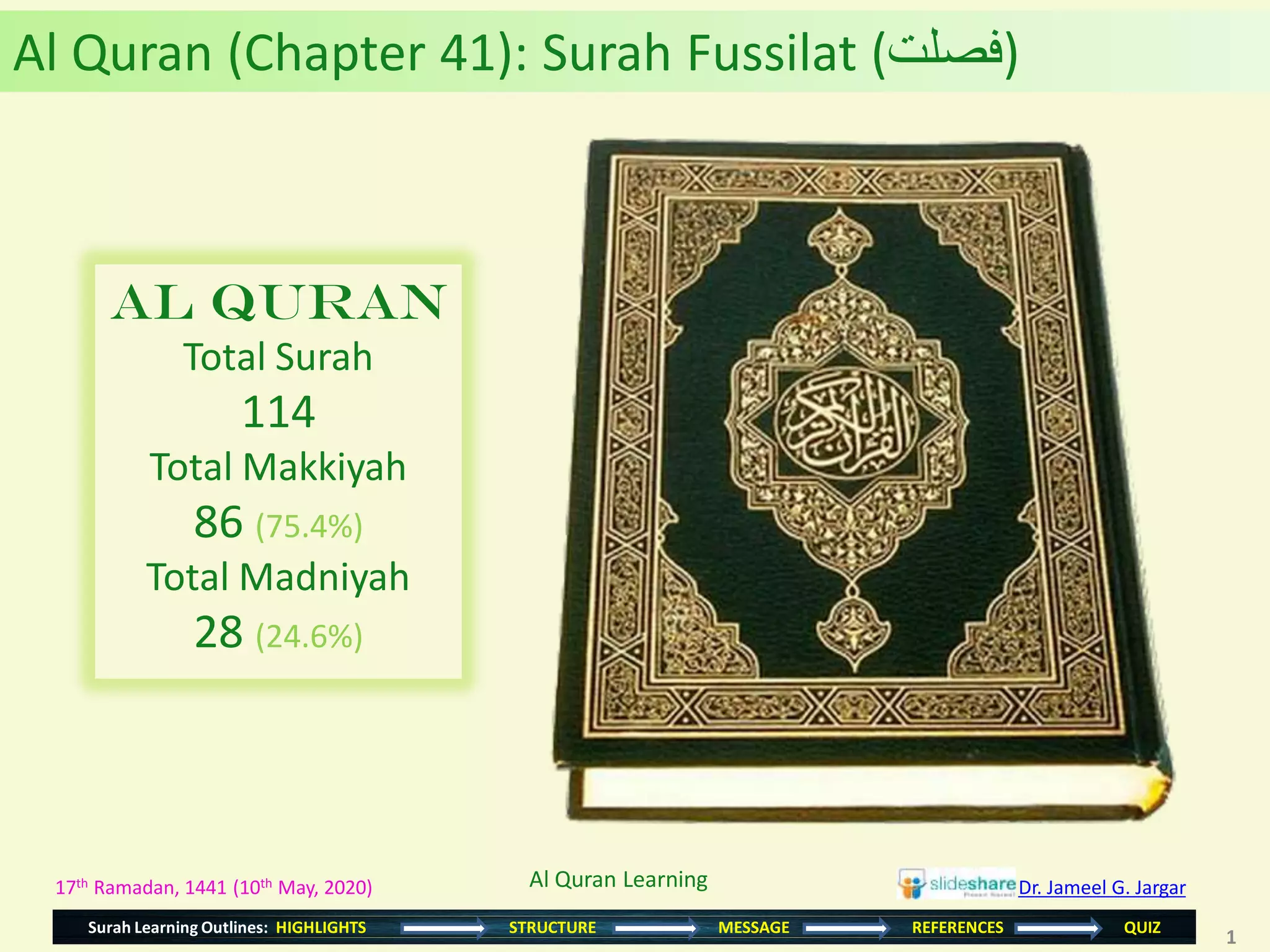 Al Quran (Chapter 41): Surah Fussilat [Explained in Details], Surah Ha ...