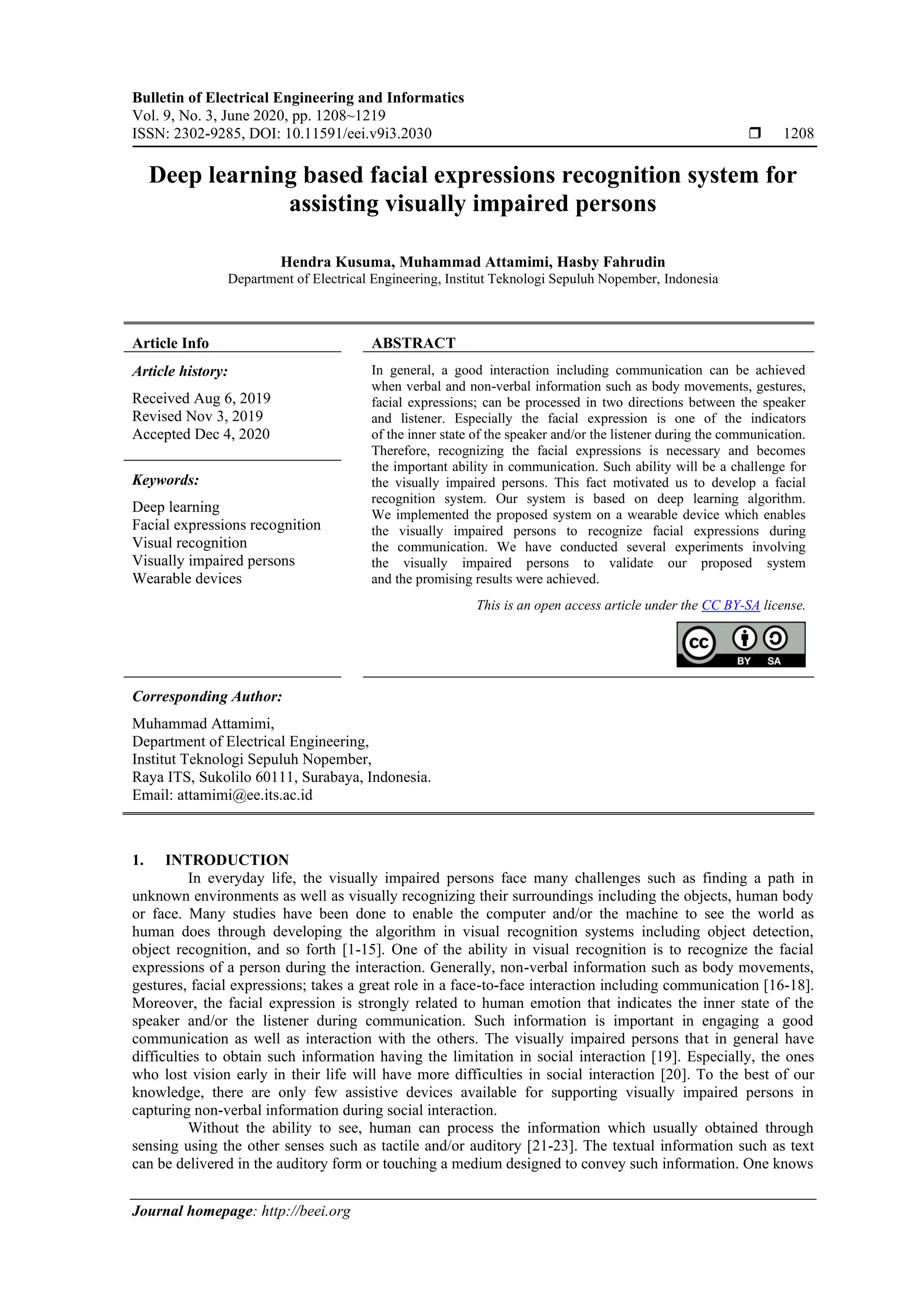 Deep learning based facial expressions recognition system for assisting ...