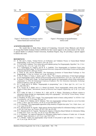 Analysis review on feature-based and word-rule based techniques in text steganography | PDF