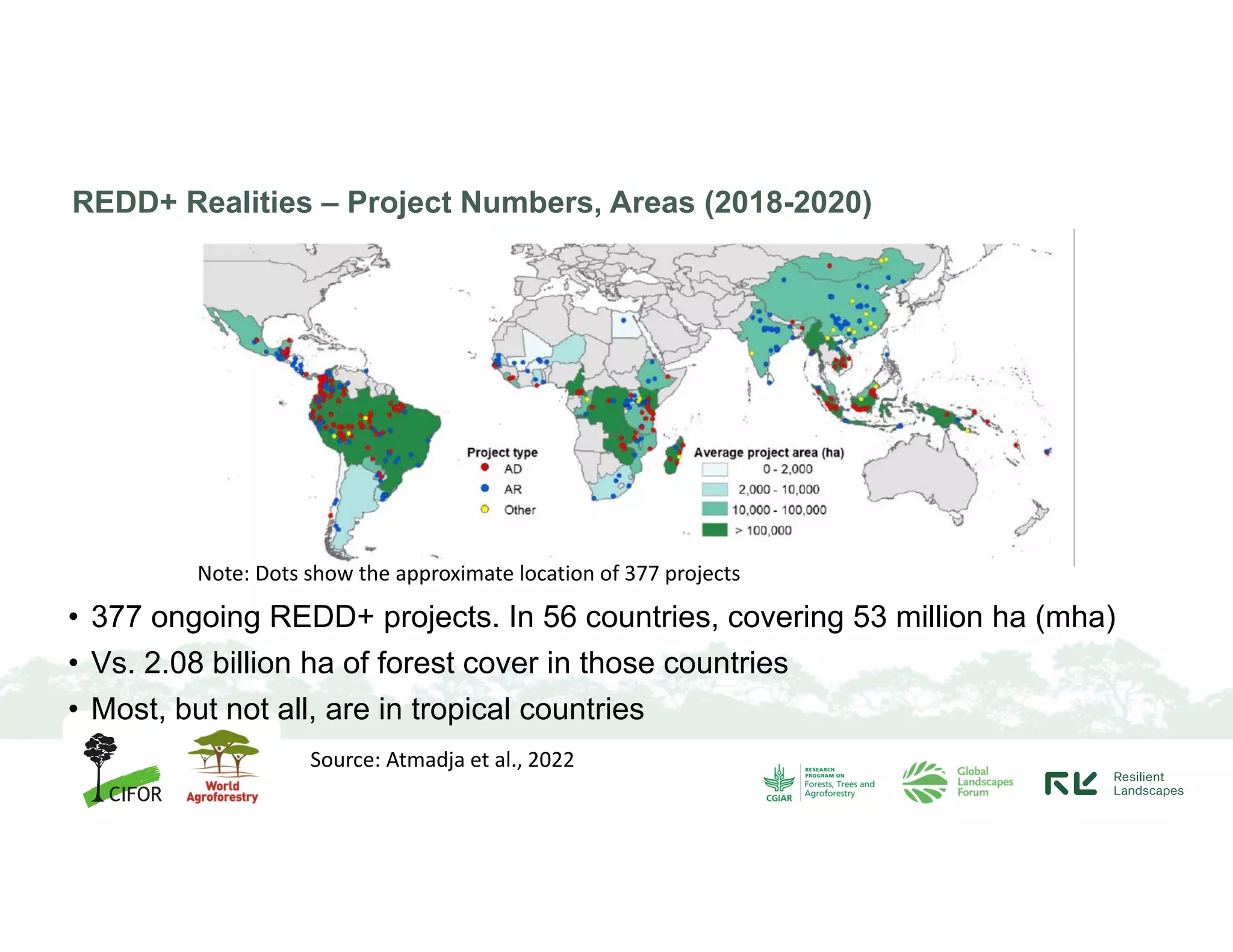 The global landscape of projects to reduce emissions from deforestation ...
