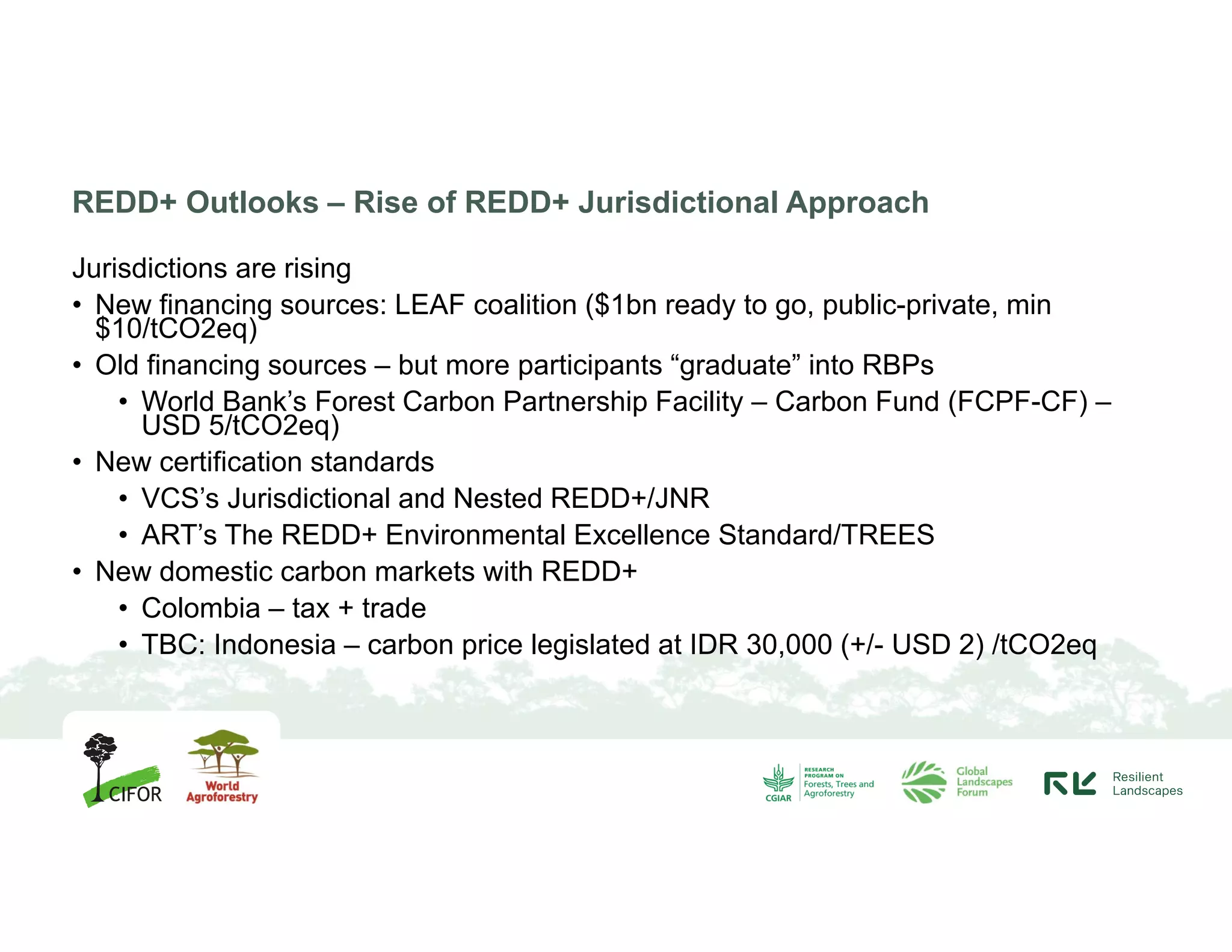 The global landscape of projects to reduce emissions from deforestation ...