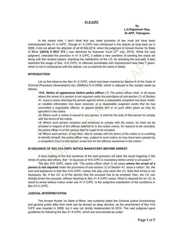 41-A-CrPC-New-Notes--1-.pdf | Law