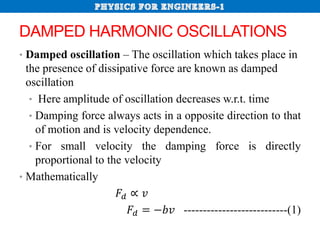 The Guide on How Damped Harmonic Oscillations effect the tides | PPT