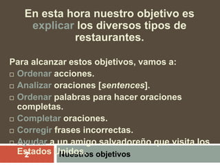 41 el restaurante | PPTX