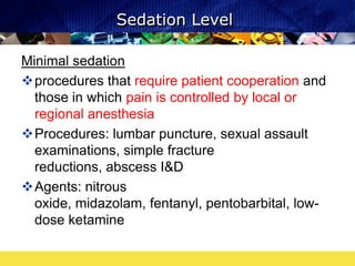 Procedural sedation and analgesia | PPTX