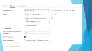41- Scripts Activity in Azure Data Factory.pptx | Databases | Computer Software and Applications