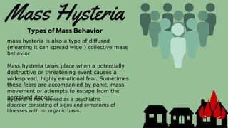 Examples Of Mass Hysteria