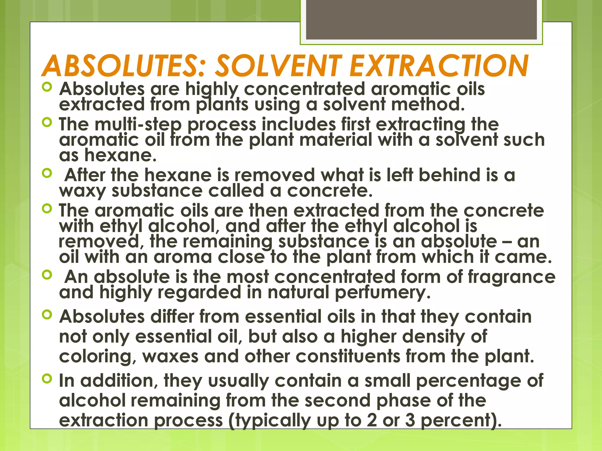 EXTRACTION OF OILS | PPT