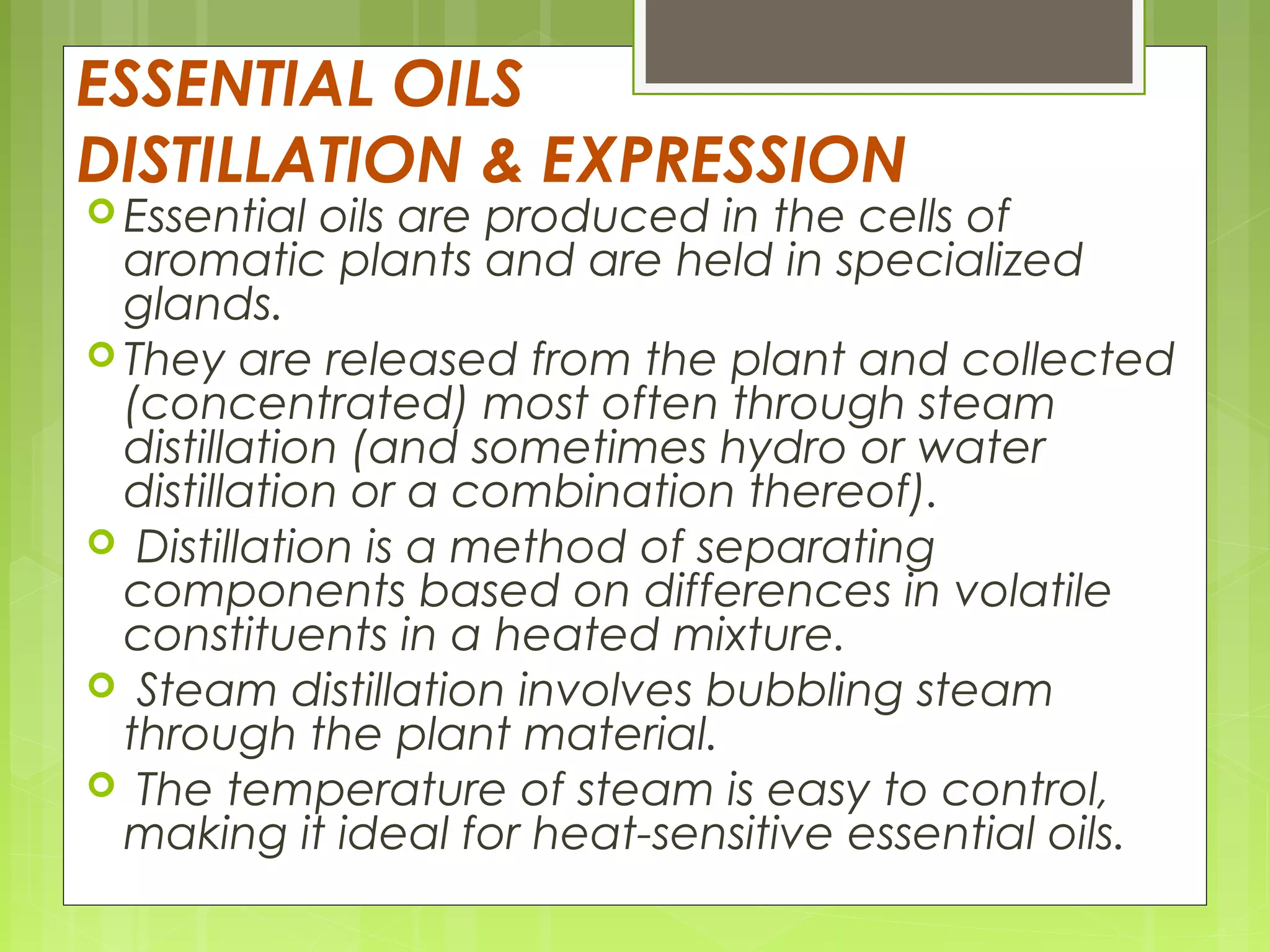 EXTRACTION OF OILS | PPT