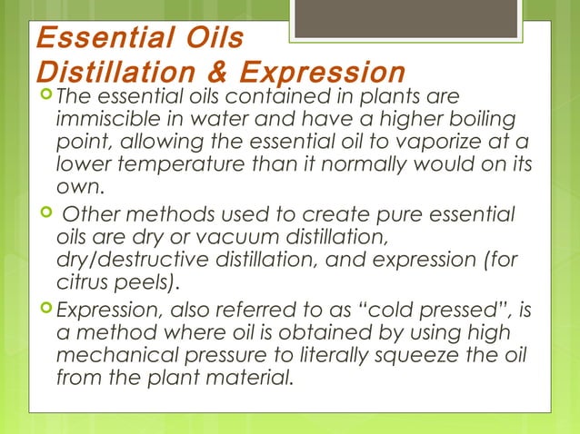 EXTRACTION OF OILS | PPT
