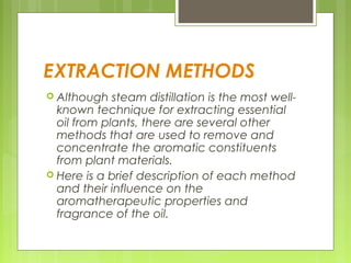 EXTRACTION OF OILS | PPT