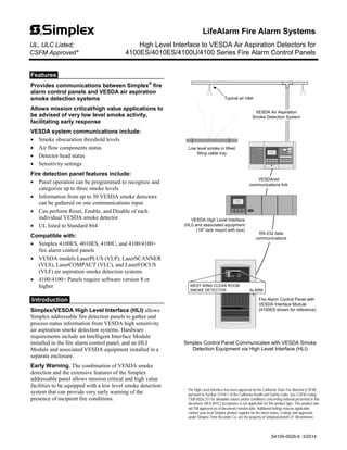 4100 0026 (vesda interfaz ) | PDF