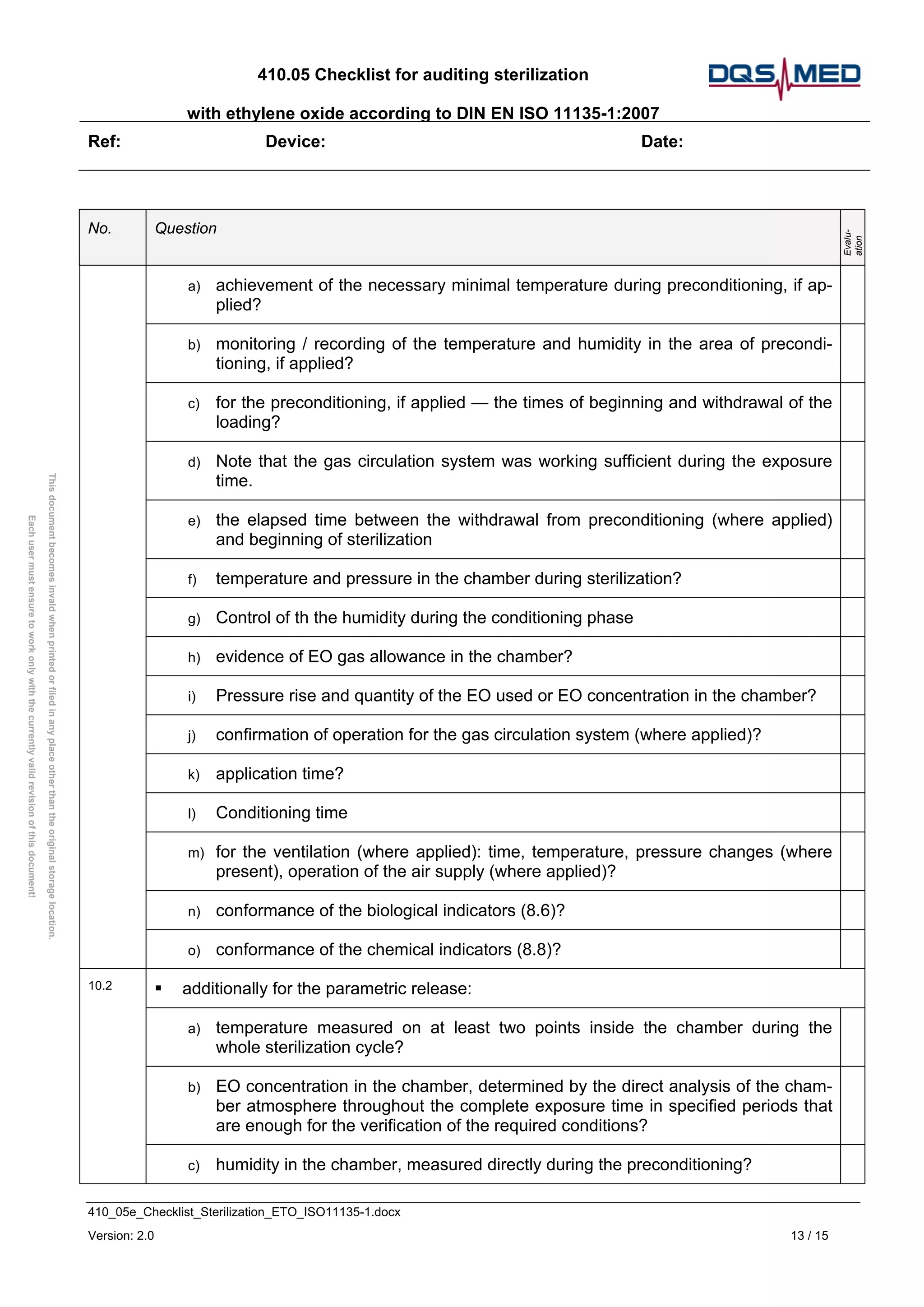 410 05e checklist_sterilization_eto_iso11135-1 | PDF