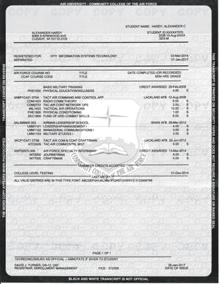 Official Transcript | PDF