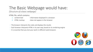 Web Concepts - an introduction - introduction | PPT