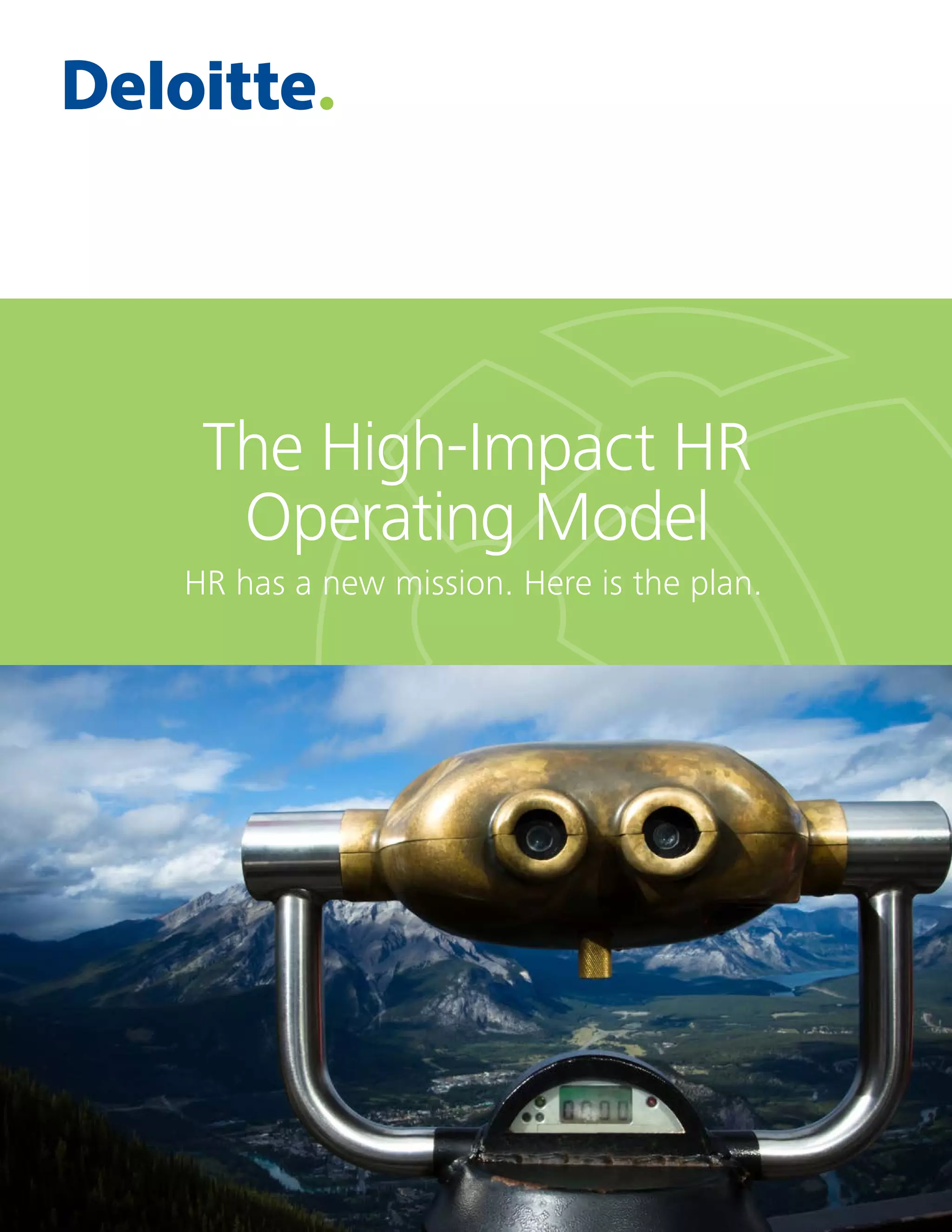 deloitte-high-impact-hr-operating-model | PDF