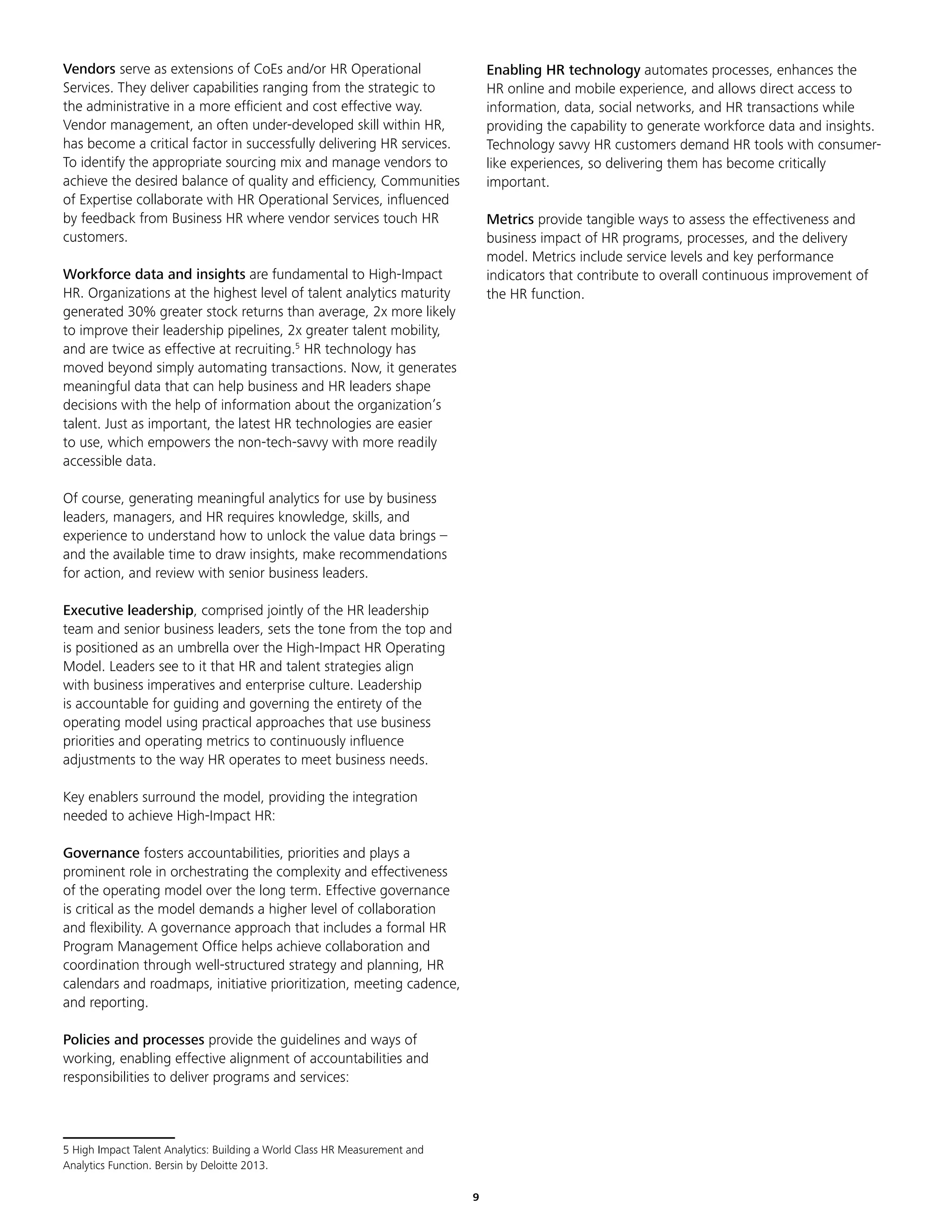 deloitte-high-impact-hr-operating-model | PDF