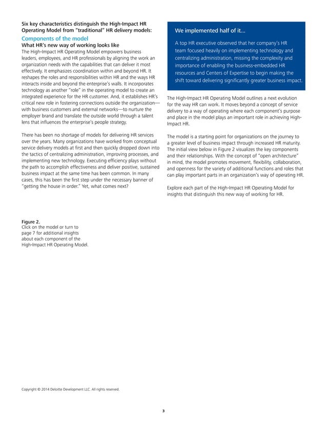 deloitte-high-impact-hr-operating-model | PDF | Human Resources | Business