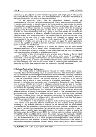 Multicast routing protocol for advanced vehicular ad hoc networks | PDF