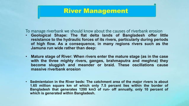 Riverine Disaster Riverbank Management River Morphology Coping ...