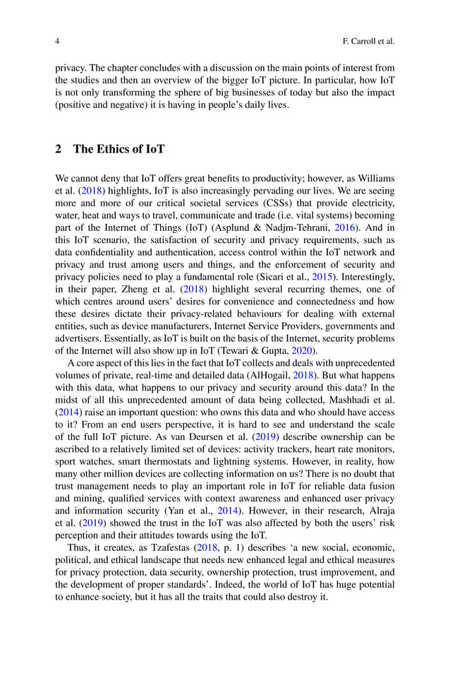 Privacy, Security And Forensics in The Internet of Things (IoT) Reza ...