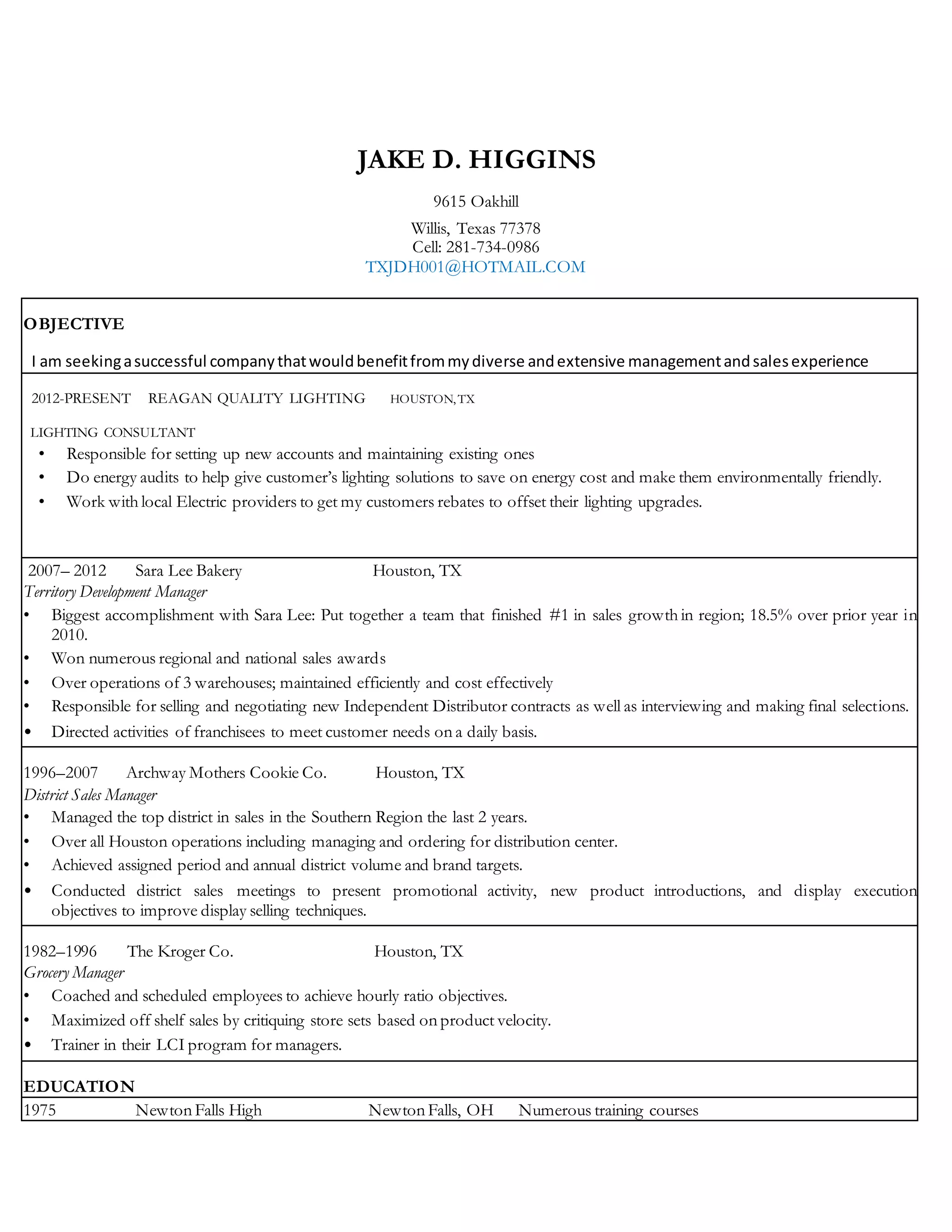 Jake resume word | DOCX