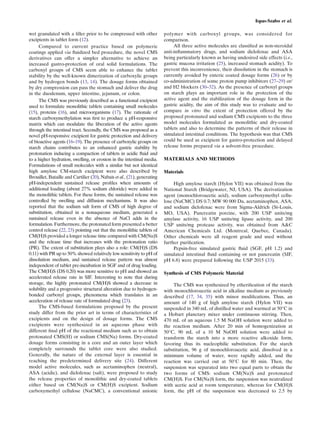 CM-Starch excipients for drug chronodelivery_2016 | PDF