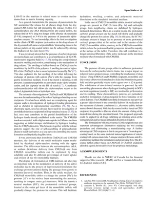 CM-Starch excipients for drug chronodelivery_2016 | PDF