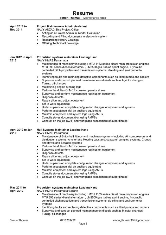 Simon's Resume (2) | PDF