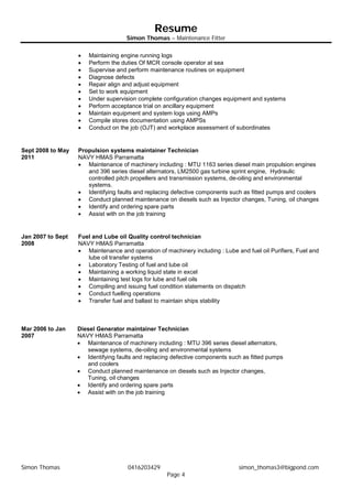 Simon's Resume (2) | PDF