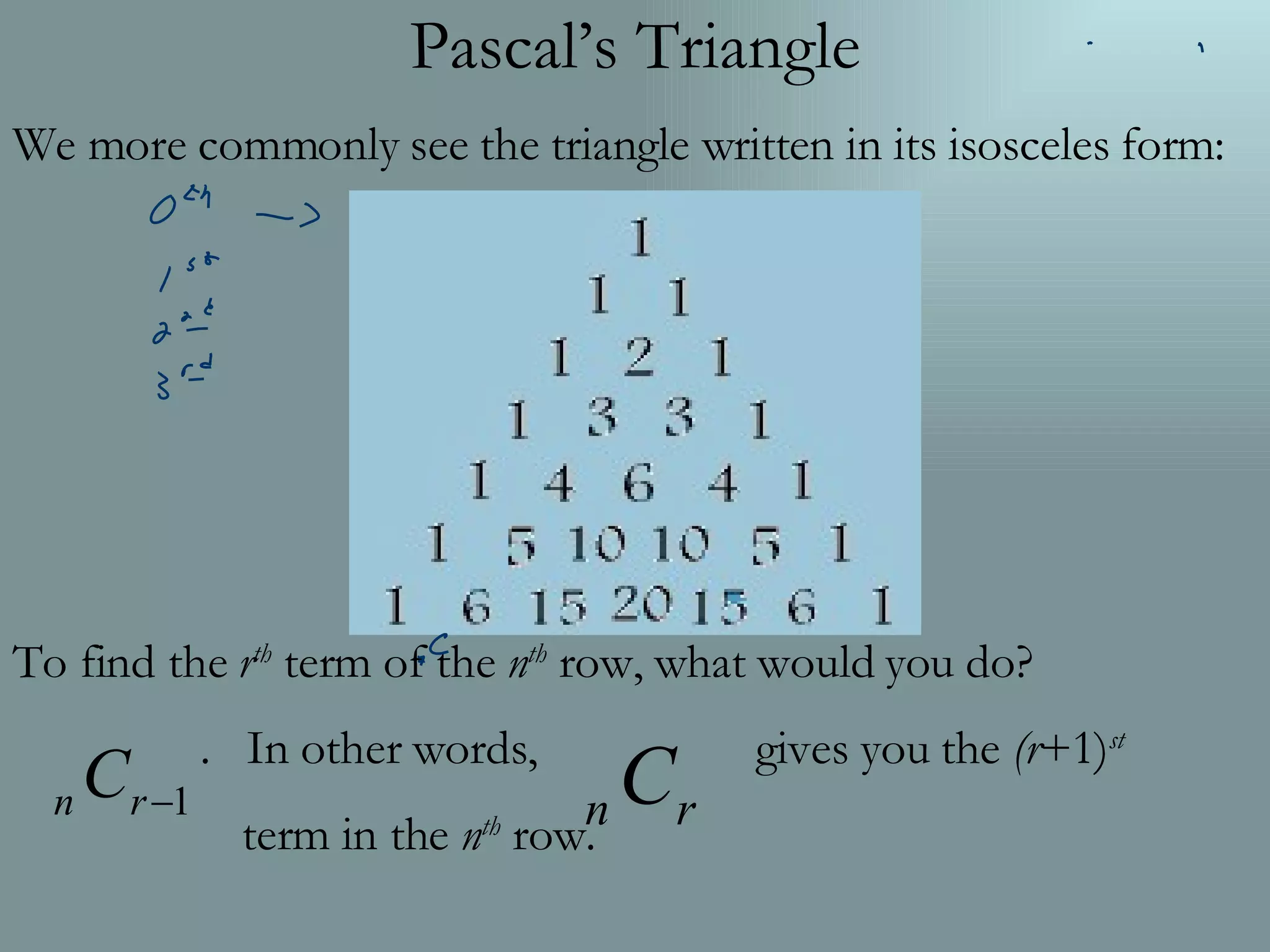 4.1.08 Pascals Triangle2 | PPT