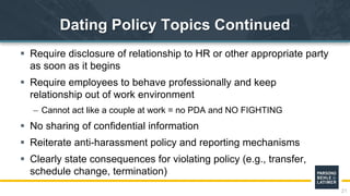 Workplace Dating Policies | PPTX