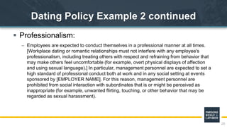 Workplace Dating Policies | PPTX