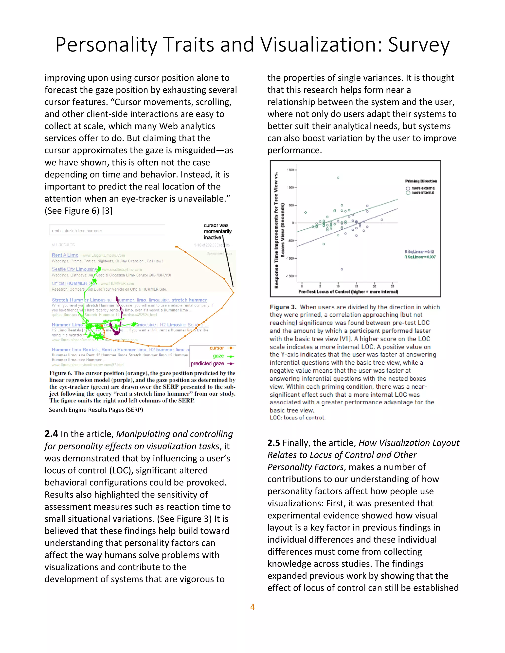Personality Traits and Visualization Survey by Christy Case | PDF