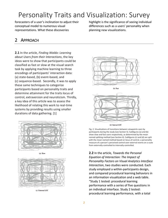 Personality Traits and Visualization Survey by Christy Case | PDF