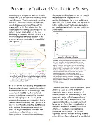 Personality Traits and Visualization Survey by Christy Case | PDF