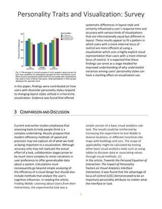 Personality Traits and Visualization Survey by Christy Case | PDF