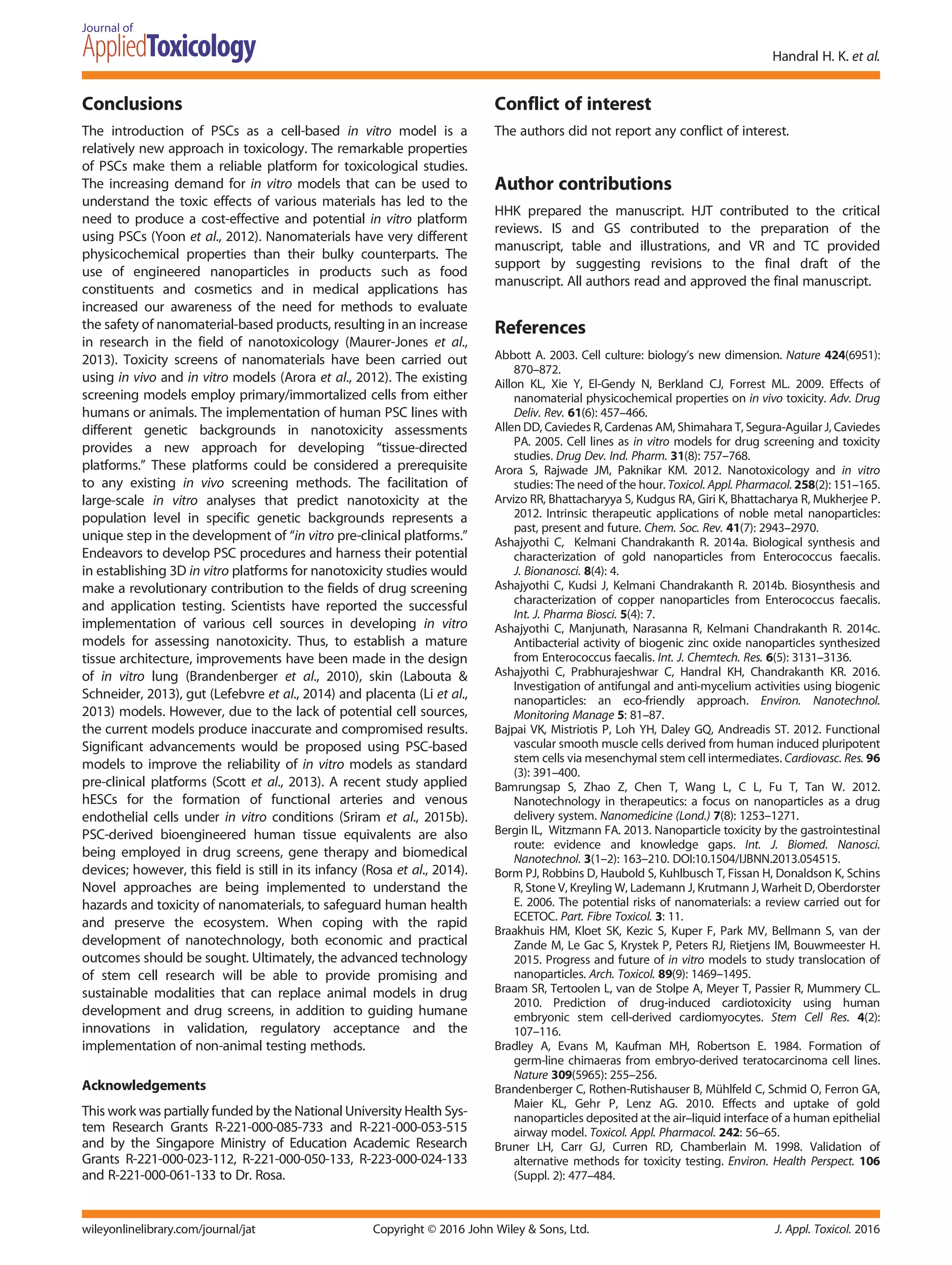 Pluripotent stem cells An in vitro model for nanotoxicity | PDF ...